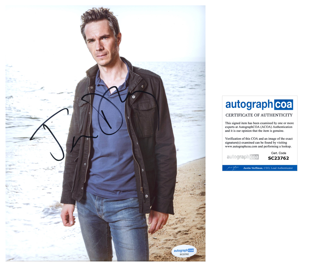 James D'Arcy Agent Carter Signed Autograph 8x10 Photo ACOA | Outlaw Hobbies Authentic Autographs