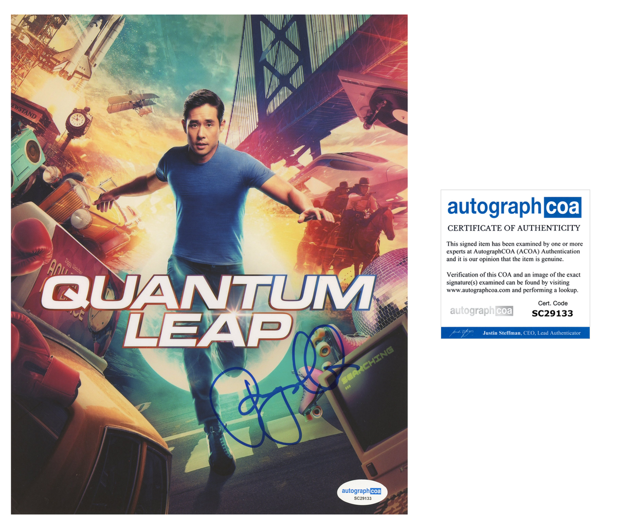 Raymond Lee Quantum Leap Signed Autograph 8x10 Photo ACOA | Outlaw Hobbies Authentic Autographs
