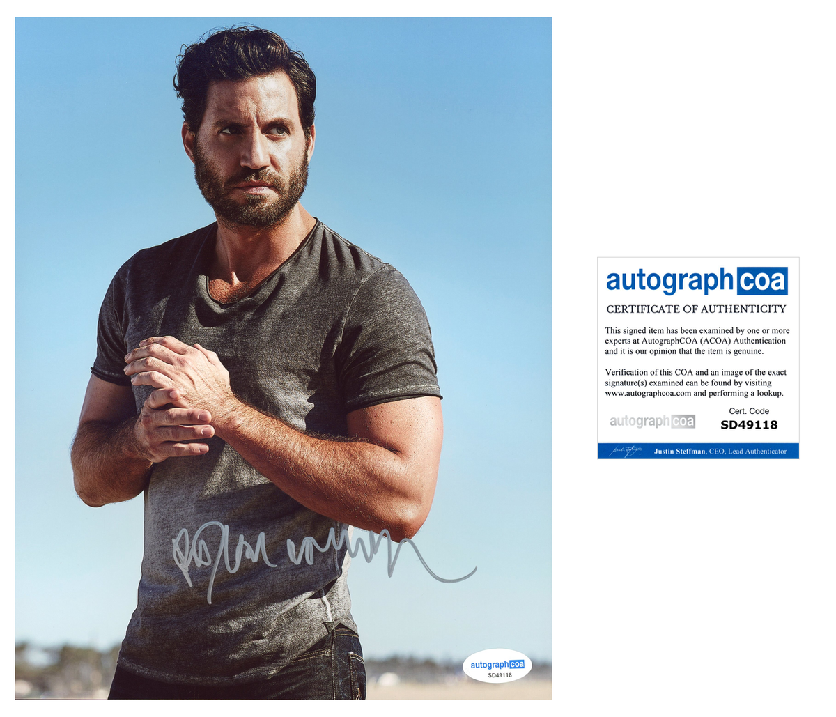 Edgar Ramirez Signed Autograph 8x10 Photo ACOA | Outlaw Hobbies Authentic Autographs