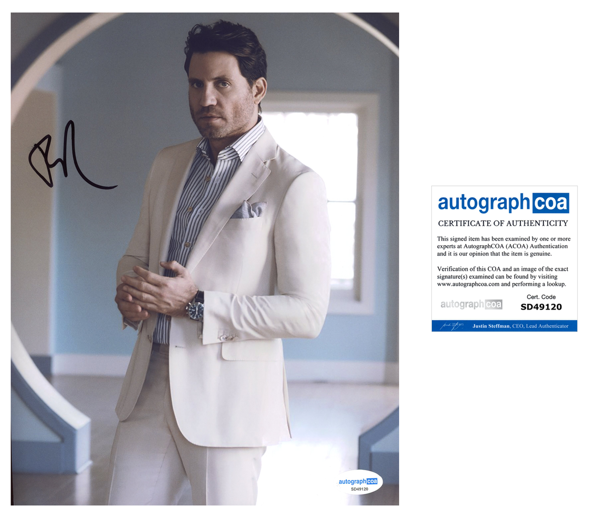 Edgar Ramirez Signed Autograph 8x10 Photo ACOA | Outlaw Hobbies Authentic Autographs