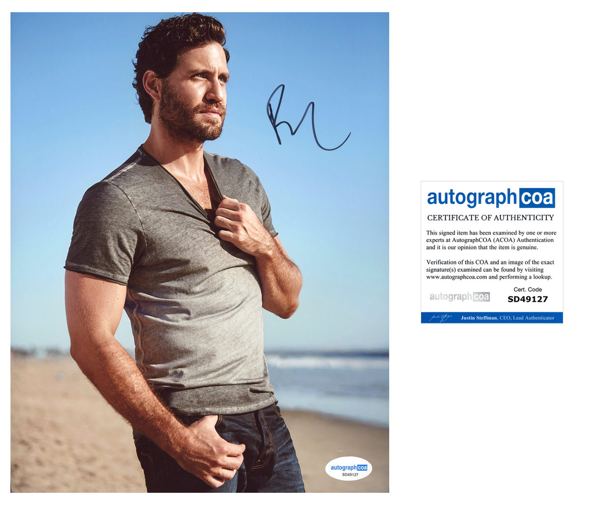 Edgar Ramirez Signed Autograph 8x10 Photo ACOA | Outlaw Hobbies Authentic Autographs
