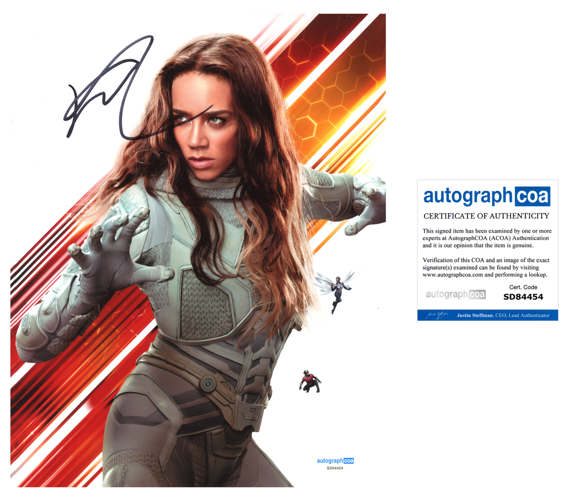 Hannah John Kamen Ant Man Signed Autograph 8x10 Photo Acoa Outlaw