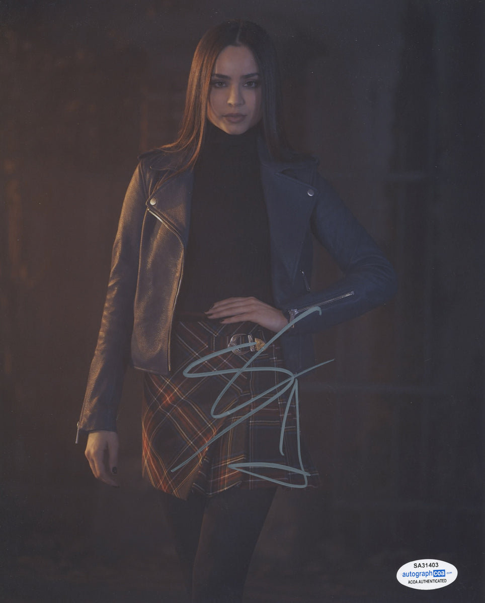 Sofia Carson Sexy Signed Autograph 8x10 Photo ACOA | Outlaw Hobbies Authentic Autographs