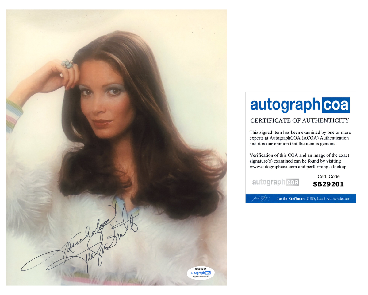 Jaclyn Smith Charlie's Angels Signed Autograph 8x10 Photo ACOA | Outlaw ...