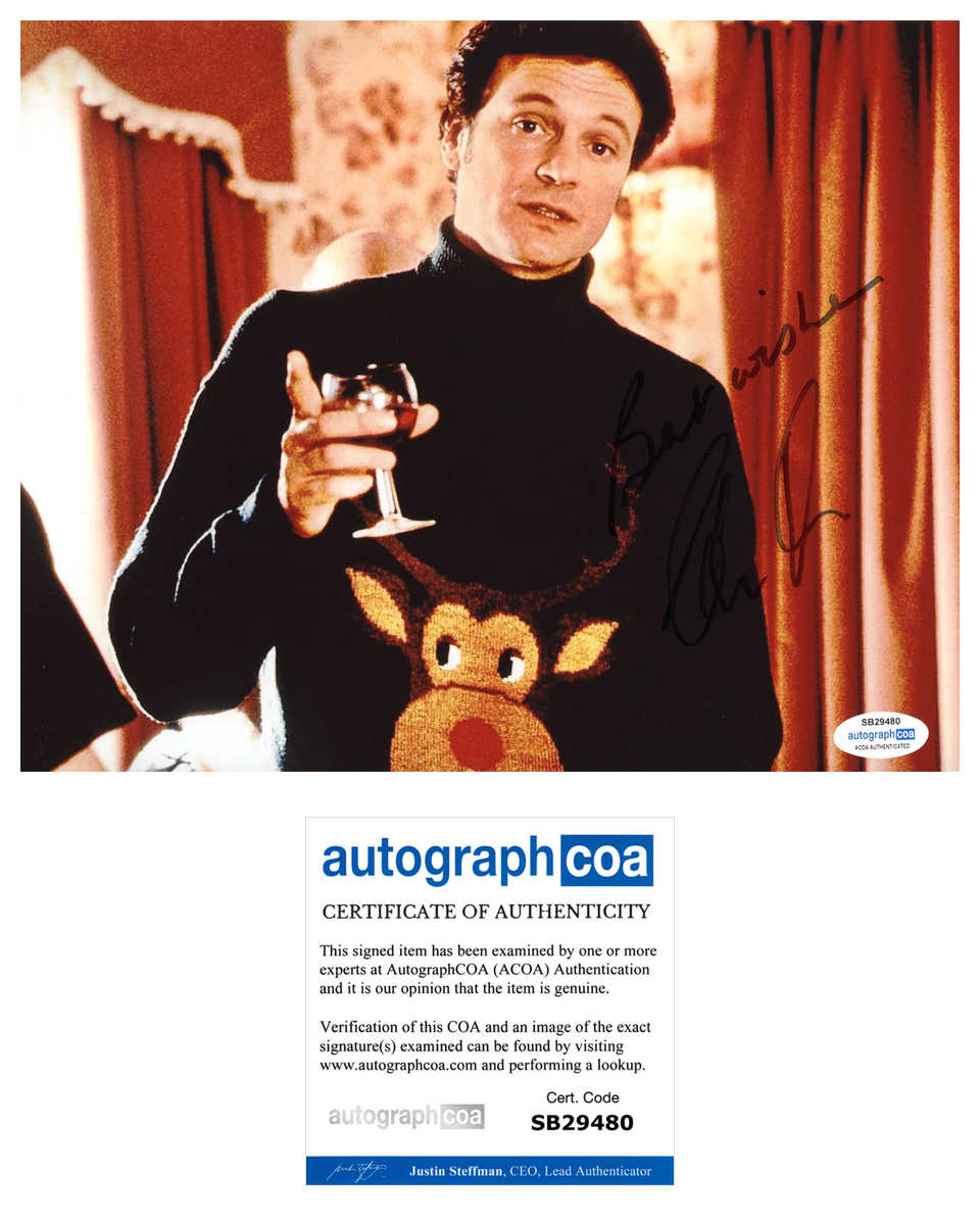 Colin Firth Love Actually Signed Autograph 8x10 Photo ACOA | Outlaw ...