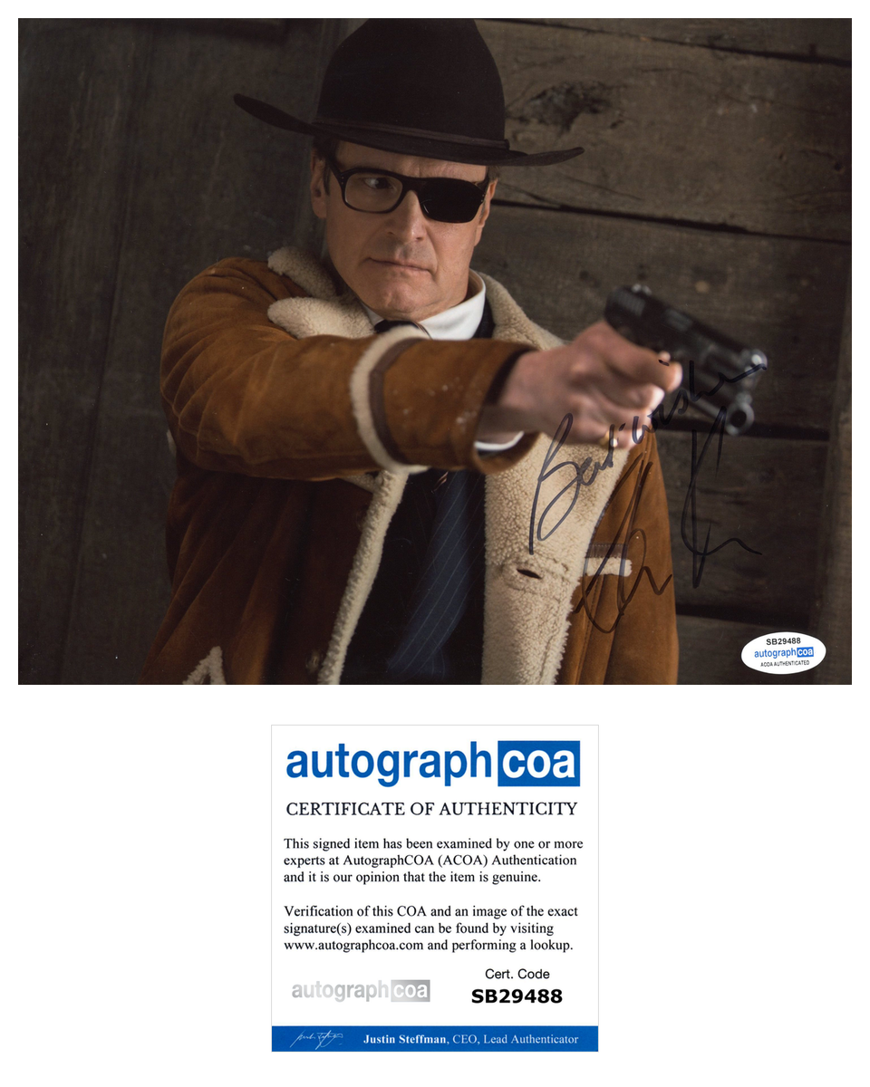 Colin Firth Kingsman Signed Autograph 8x10 Photo ACOA | Outlaw Hobbies ...
