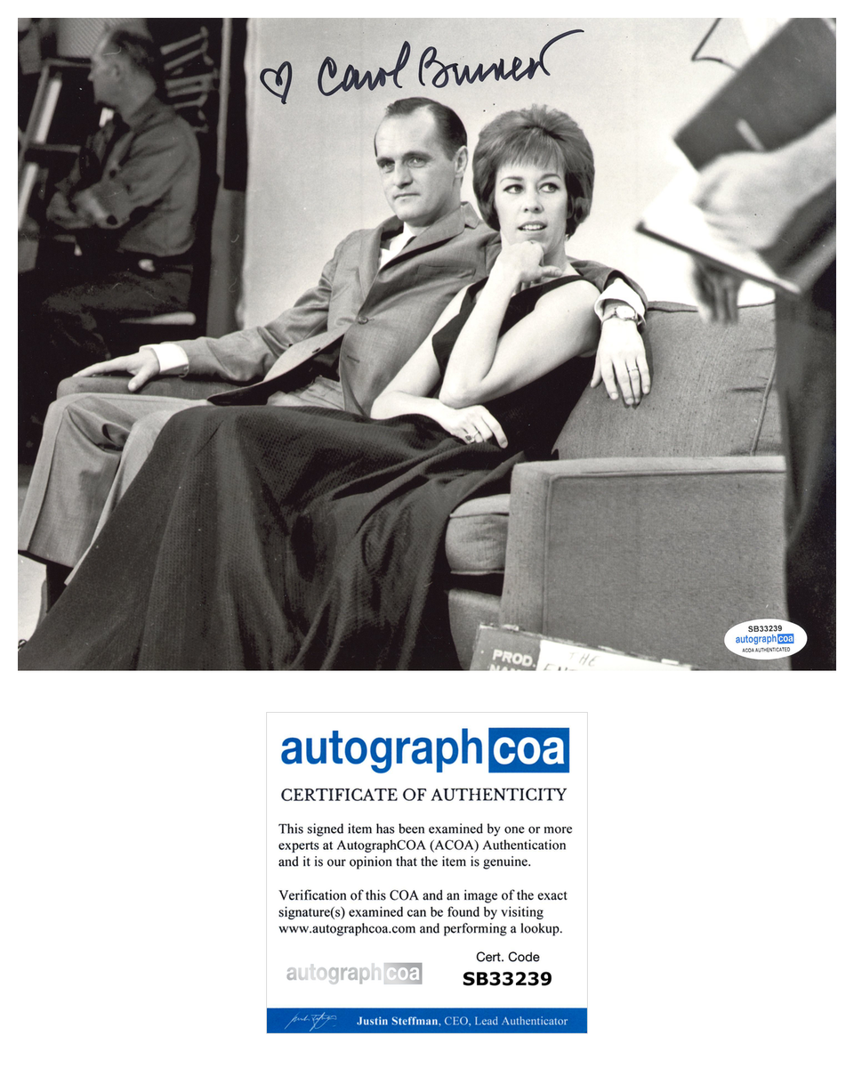 Carol Burnett Signed Autograph 8x10 Photo ACOA | Outlaw Hobbies ...