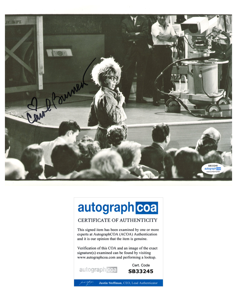 Carol Burnett Signed Autograph 8x10 Photo ACOA | Outlaw Hobbies ...