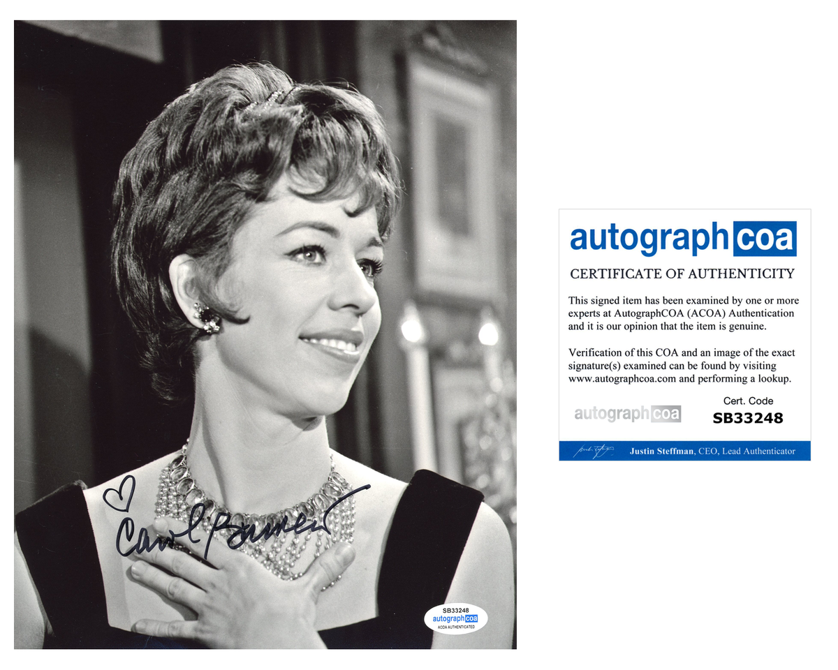 Carol Burnett Signed Autograph 8x10 Photo ACOA | Outlaw Hobbies ...