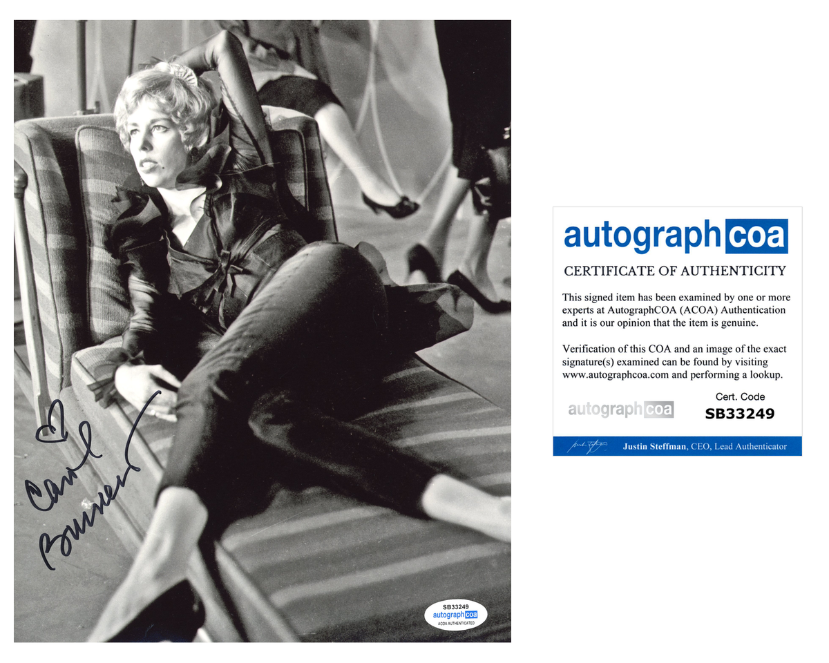Carol Burnett Signed Autograph 8x10 Photo ACOA | Outlaw Hobbies ...