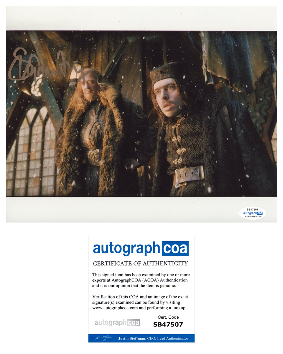 Stephen Fry The Hobbit Signed Autograph 8x10 Photo ACOA | Outlaw ...