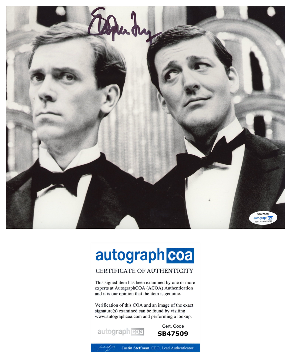 Stephen Fry Jeeves Signed Autograph 8x10 Photo ACOA | Outlaw Hobbies ...