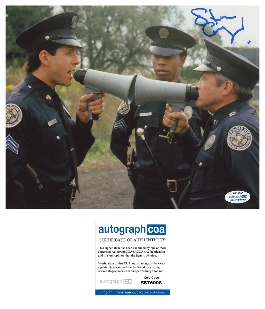 Steve Guttenberg Police Academy Signed Autograph 8x10 Photo ACOA ...