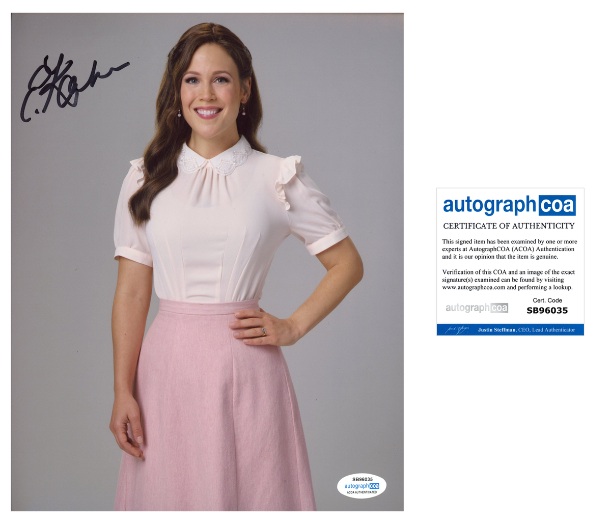 Erin Krakow When Calls the Heart Signed Autograph 8x10 Photo ACOA ...