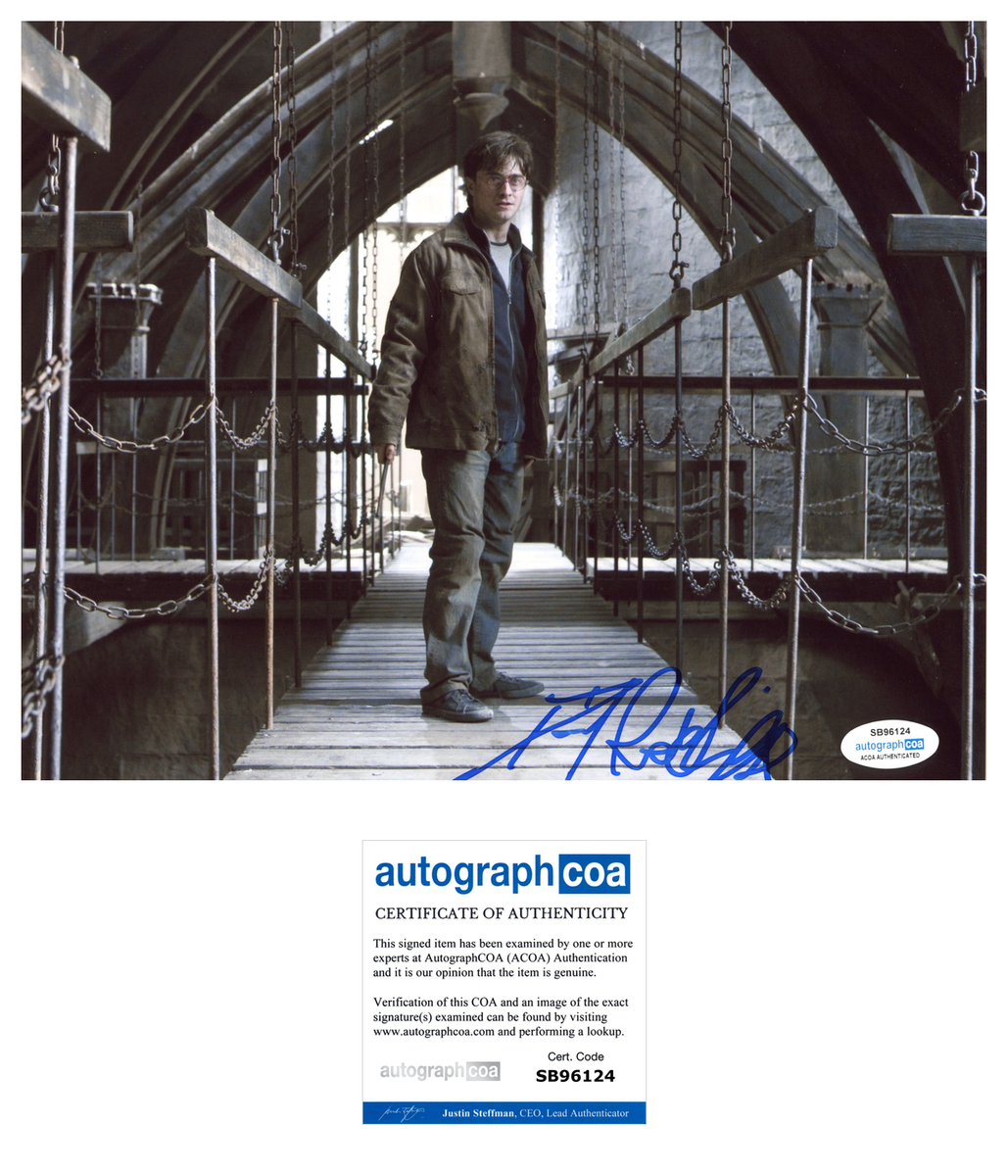 Daniel Radcliffe Harry Potter Signed Autograph 8x10 Photo ACOA– Outlaw ...