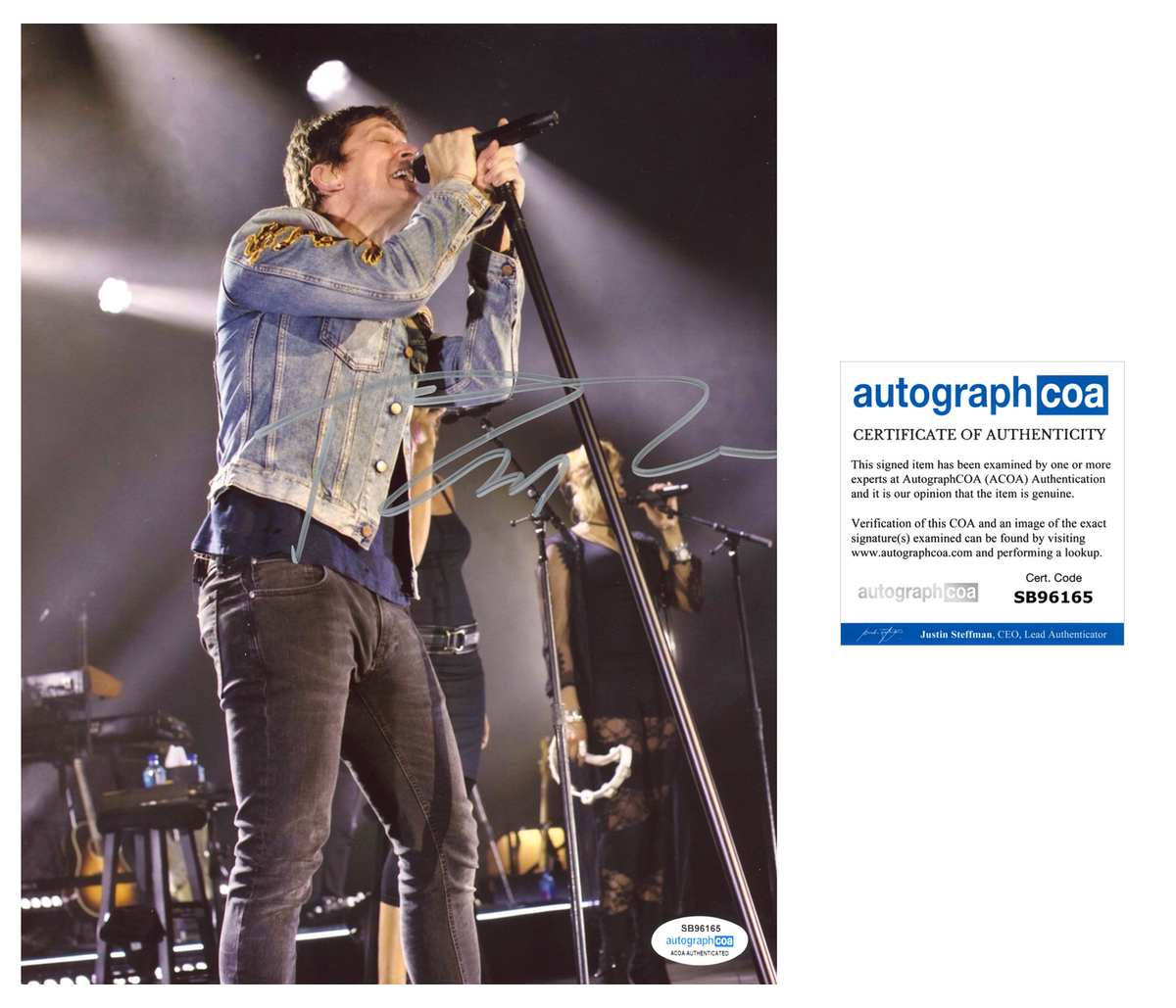 Rob Thomas Matchbox Twenty Signed Autograph 8x10 Photo ACOA | Outlaw ...