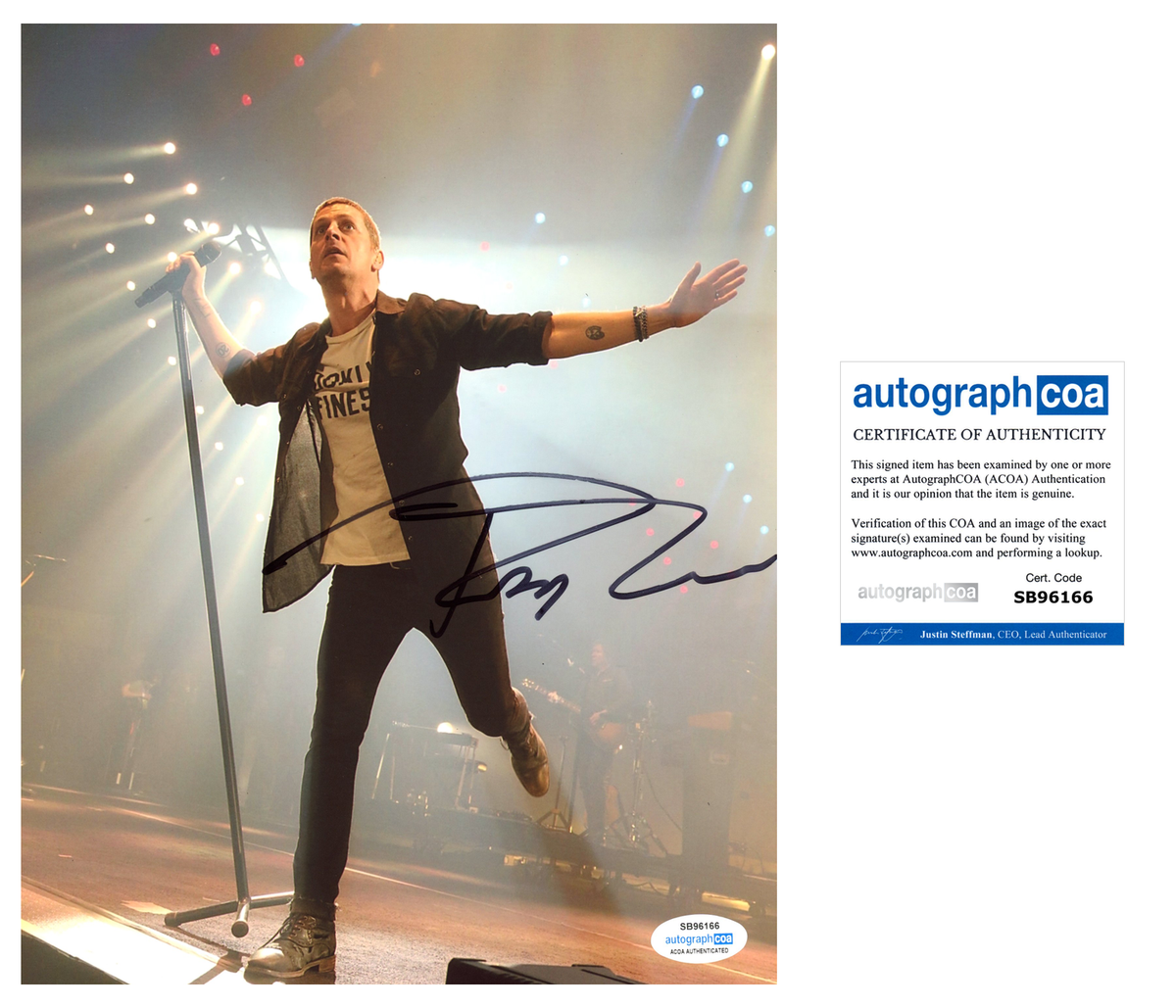 Rob Thomas Matchbox Twenty Signed Autograph 8x10 Photo ACOA | Outlaw ...
