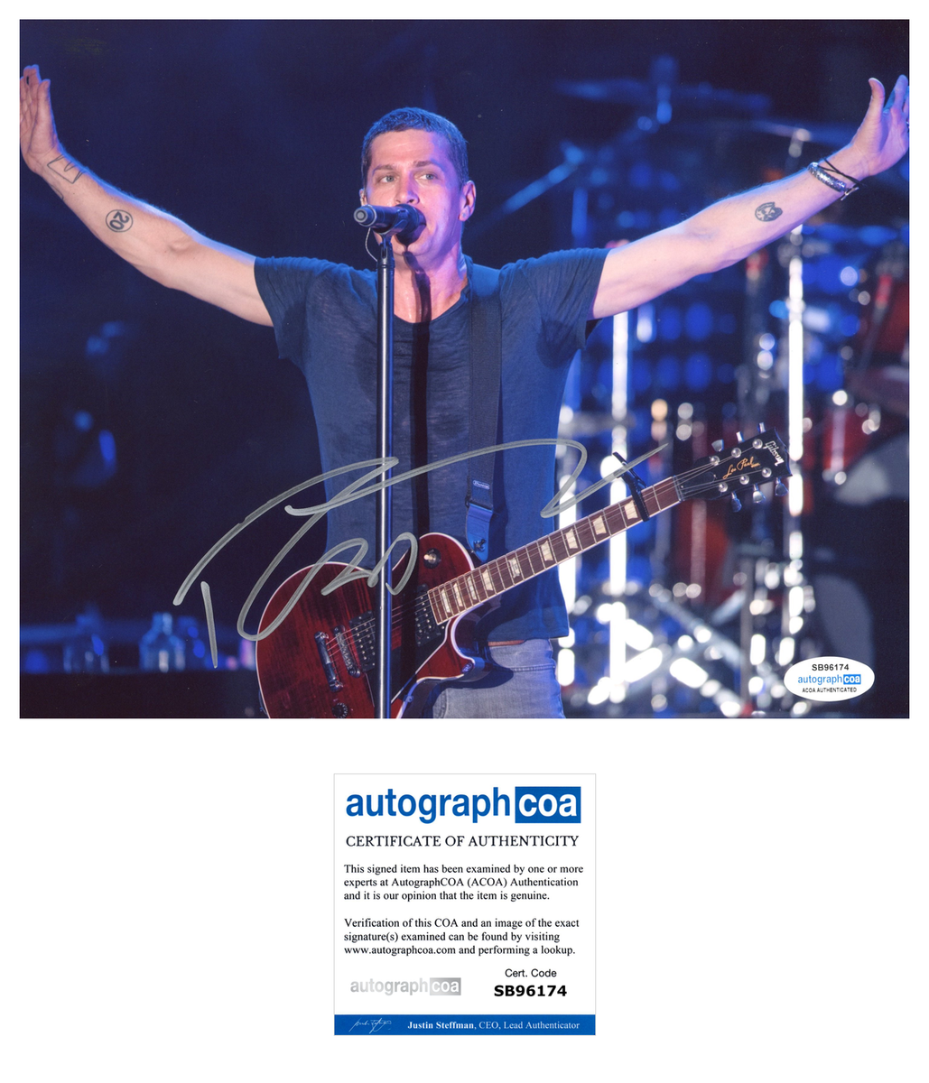 Rob Thomas Matchbox Twenty Signed Autograph 8x10 Photo ACOA | Outlaw ...