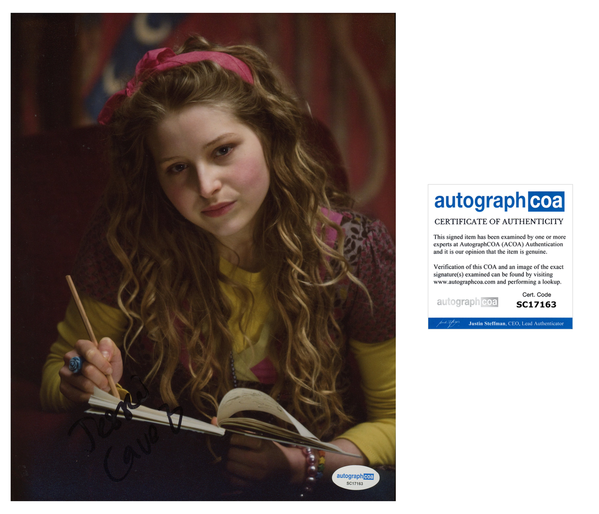 Jessie Cave Harry Potter Signed Autograph 8x10 Photo ACOA | Outlaw ...