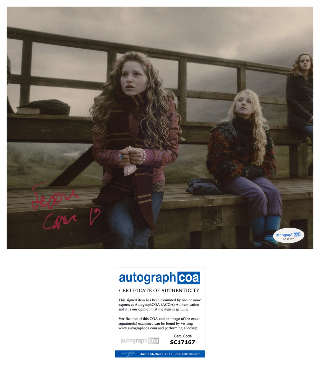 Jessie Cave Harry Potter Signed Autograph 8x10 Photo ACOA | Outlaw ...