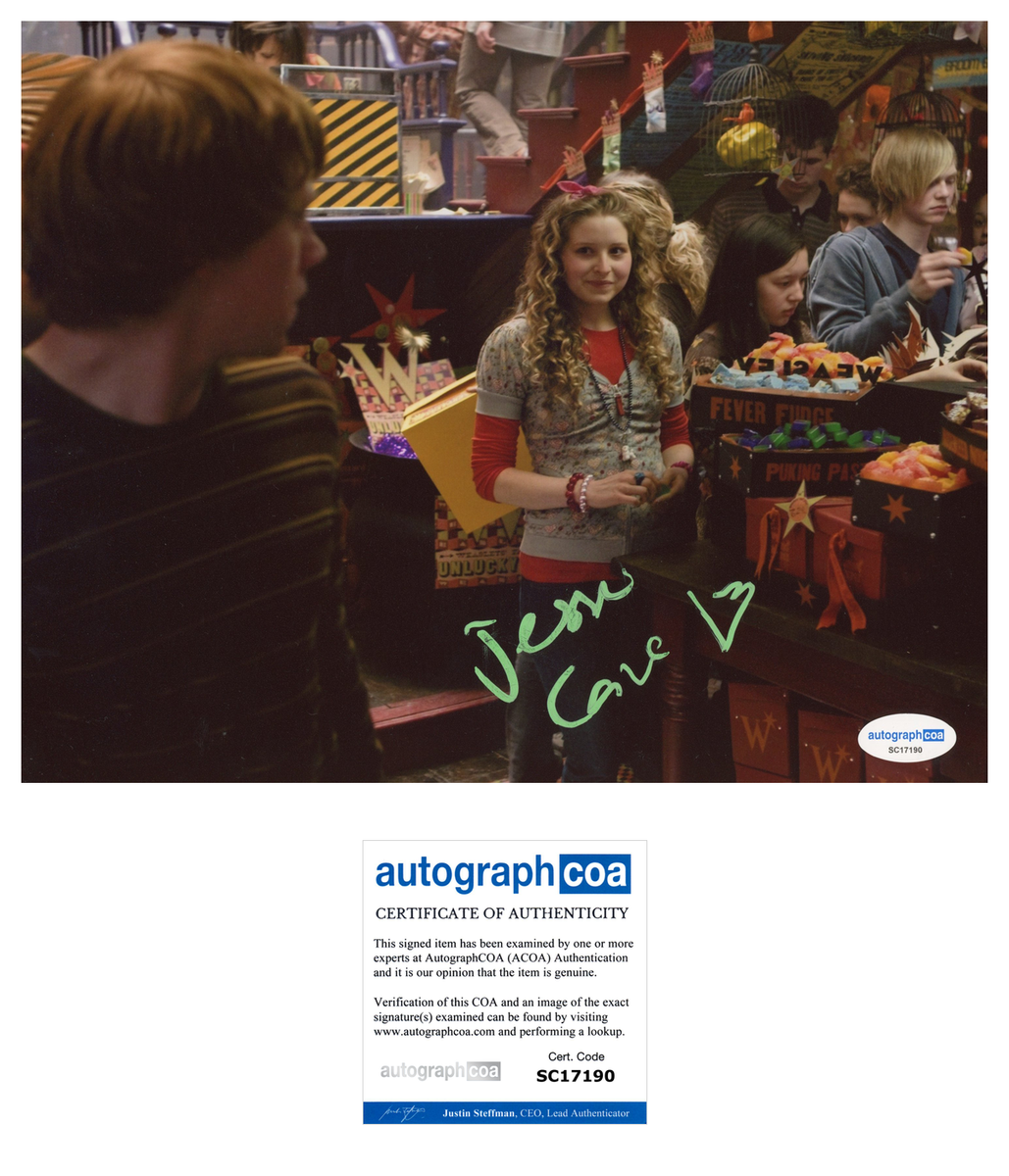 Jessie Cave Harry Potter Signed Autograph 8x10 Photo ACOA | Outlaw ...