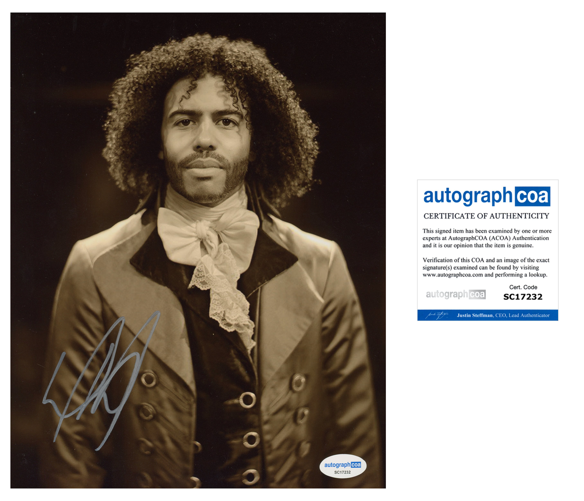 Daveed Diggs Hamilton Signed Autograph 8x10 Photo ACOA | Outlaw Hobbies ...