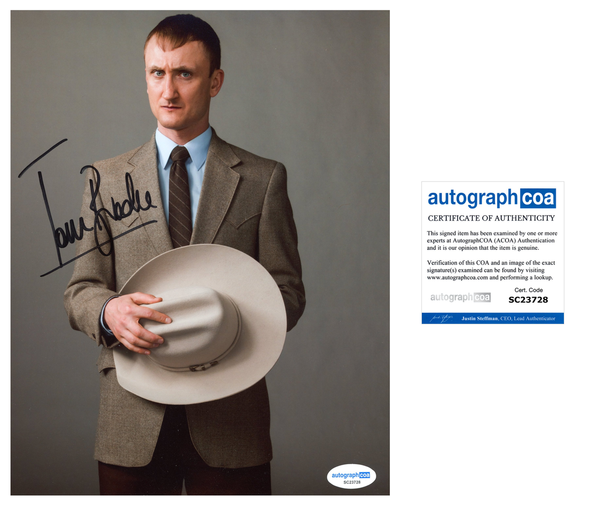 Tom Brooke Preacher Signed Autograph 8x10 Photo ACOA4 | Outlaw Hobbies ...