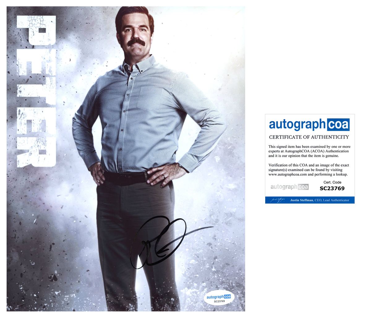 Rob Delaney Deadpool Signed Autograph 8x10 Photo ACOA | Outlaw Hobbies ...