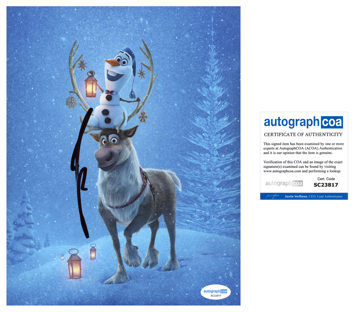 Josh Gad Frozen Signed Autograph 8x10 Photo ACOA | Outlaw Hobbies ...