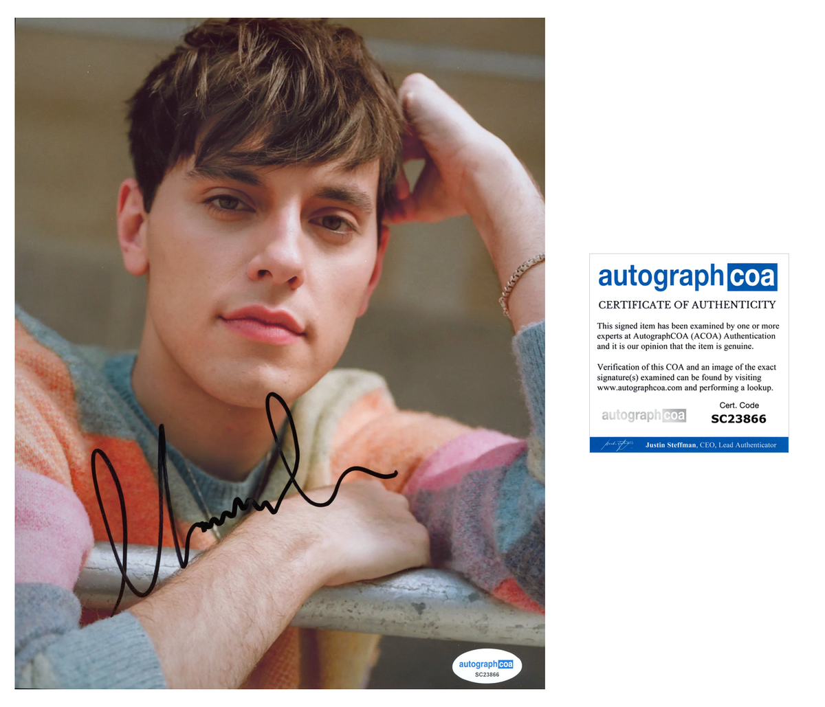 Max Harwood Signed Autograph 8x10 Photo ACOA | Outlaw Hobbies Authentic ...