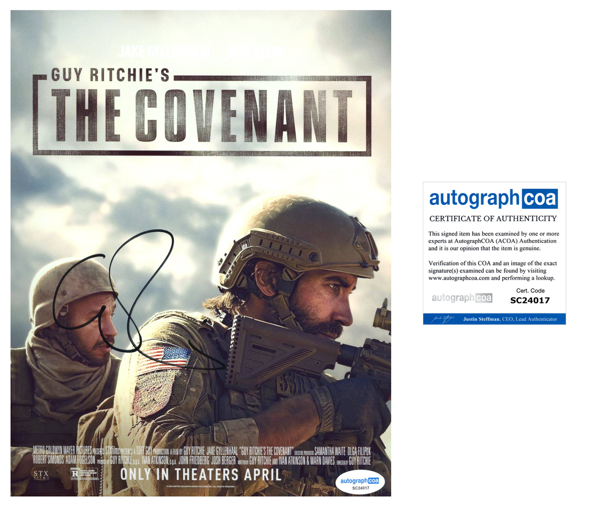 Guy Ritchie The Covenant Signed Autograph 8x10 Photo ACOA | Outlaw ...