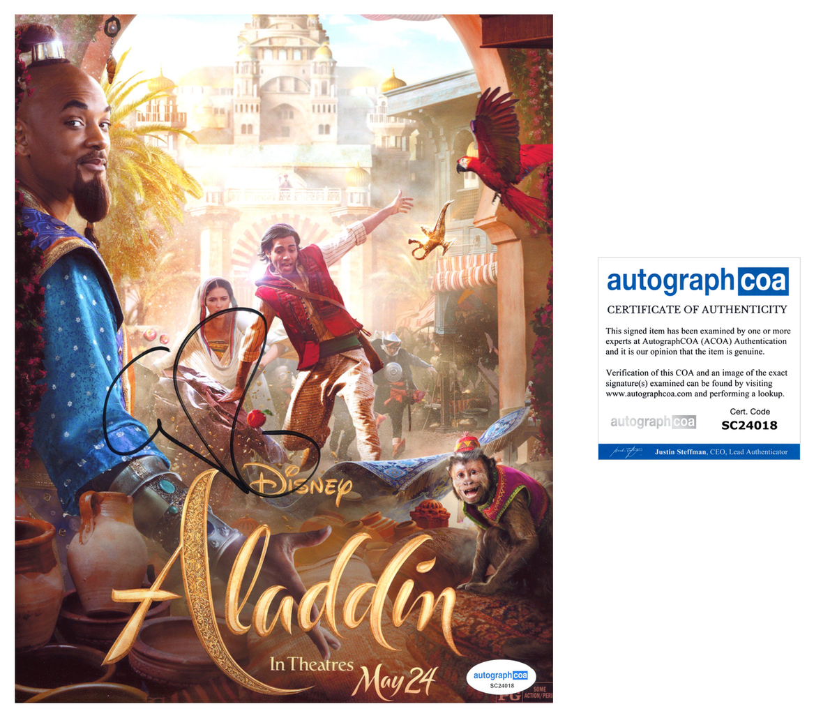 Guy Ritchie Aladdin Signed Autograph 8x10 Photo ACOA | Outlaw Hobbies ...