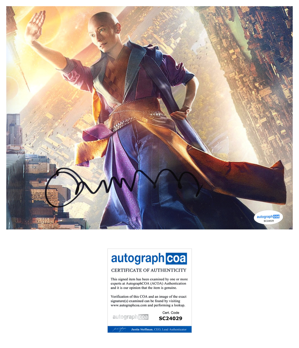 Tilda Swinton Doctor Strange Signed Autograph 8x10 Photo ACOA | Outlaw ...