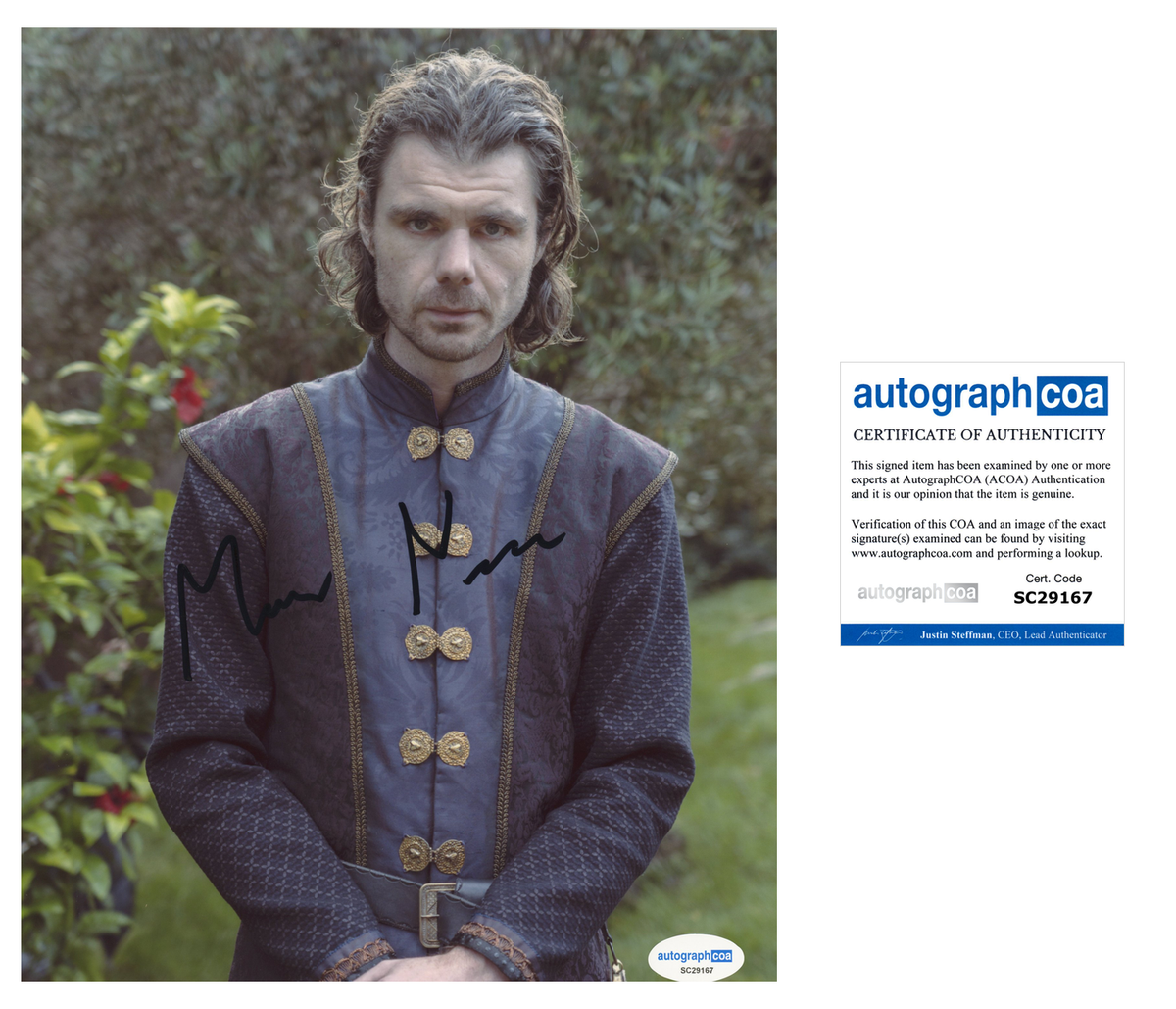 Matthew Needham House of Dragon Signed Autograph 8x10 Photo ACOA ...