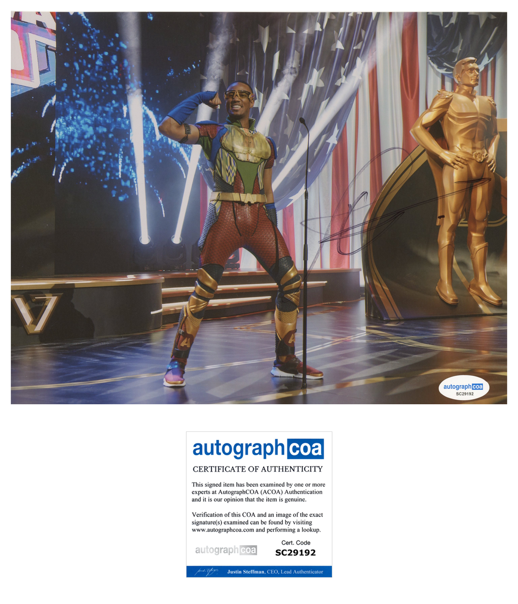 Jessie T Usher The Boys Signed Autograph 8x10 Photo ACOA | Outlaw ...