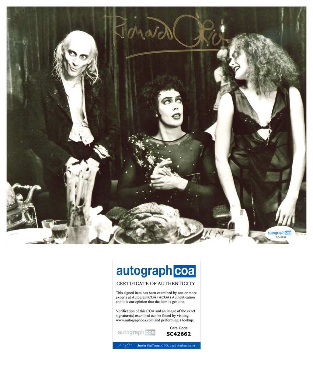 Richard O'Brien Rocky Horror Signed Autograph 8x10 Photo ACOA | Outlaw ...