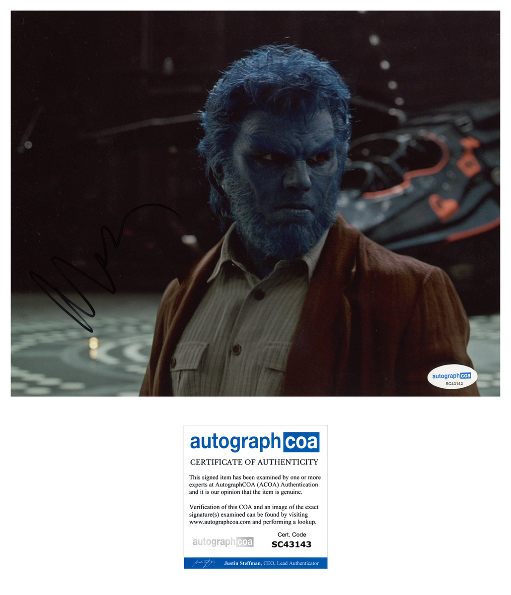 Nicholas Hoult X-Men Signed Autograph 8x10 Photo ACOA | Outlaw Hobbies ...