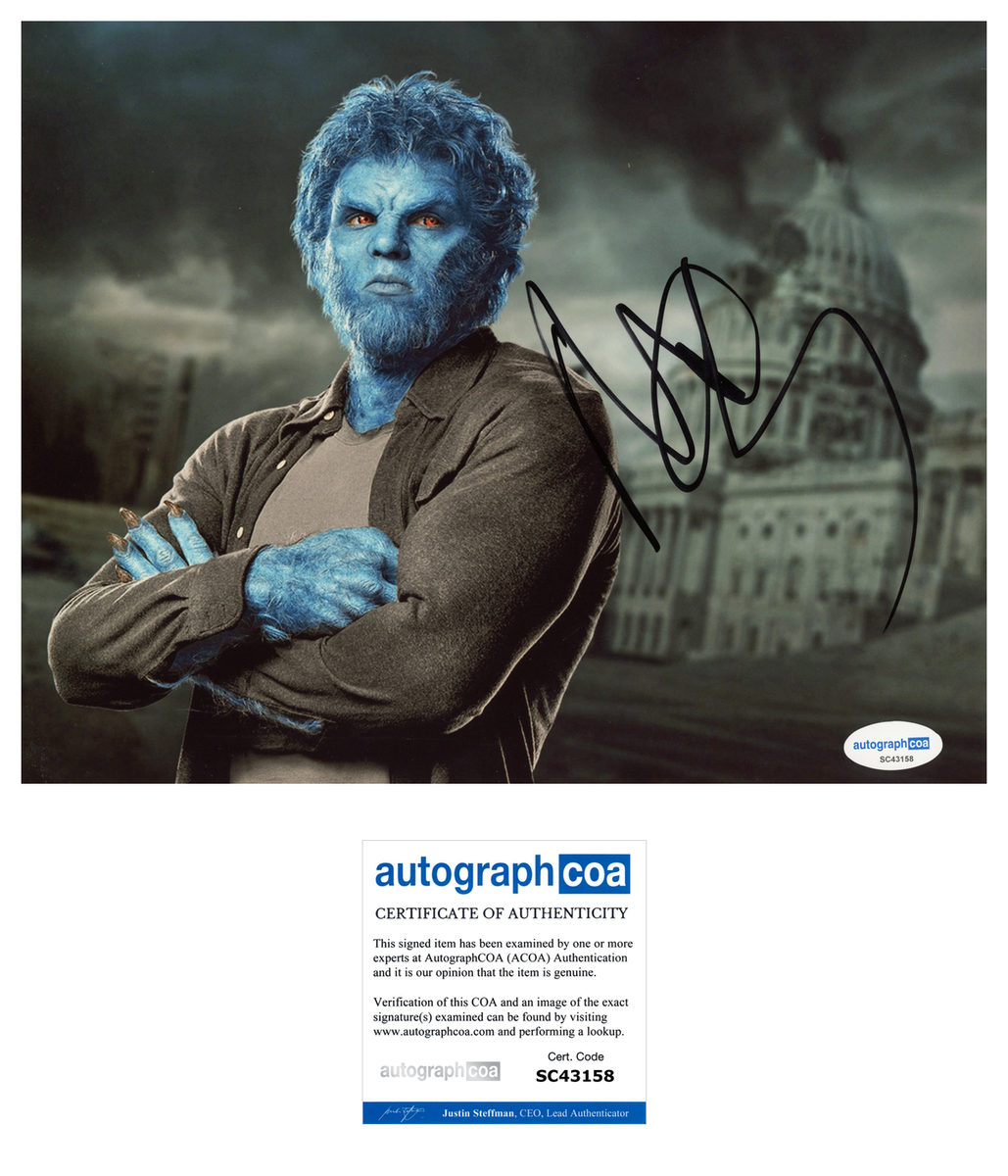 Nicholas Hoult X-Men Signed Autograph 8x10 Photo ACOA | Outlaw Hobbies ...