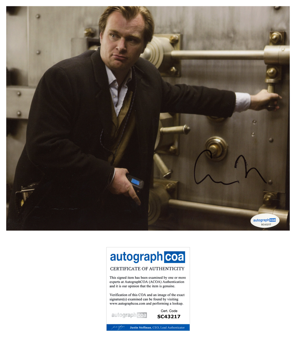 Christopher Nolan Batman Signed Autograph 8x10 Photo ACOA | Outlaw ...