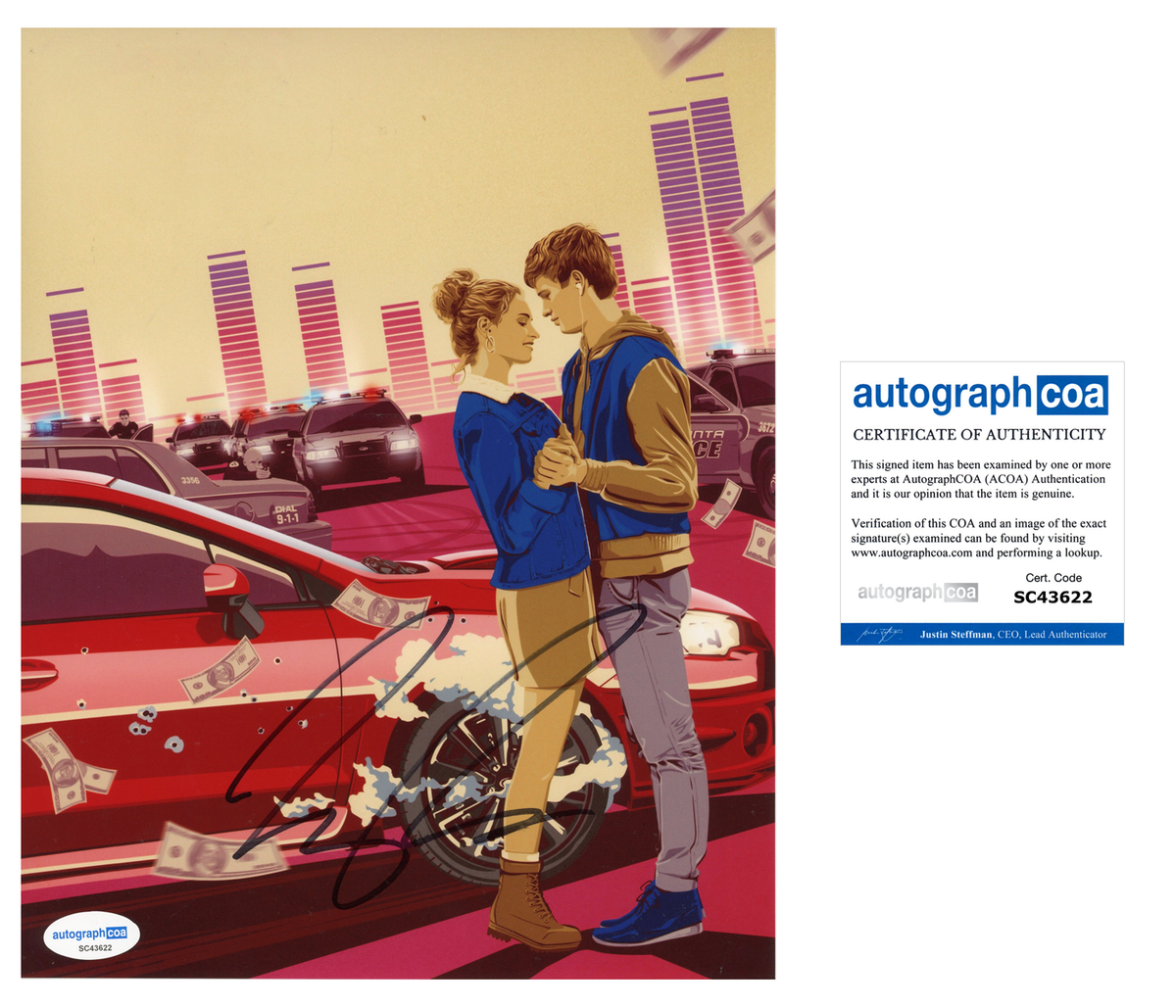 Lily James Baby Driver Signed Autograph 8x10 Photo ACOA | Outlaw ...