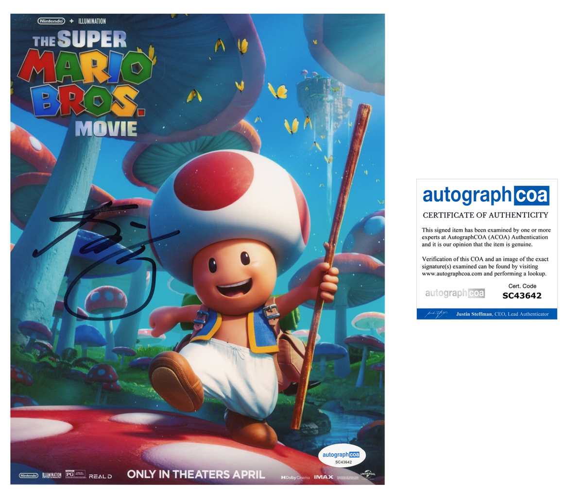 Keegan Michael Key Super Mario Bros Signed Autograph 8x10 Photo ACOA ...