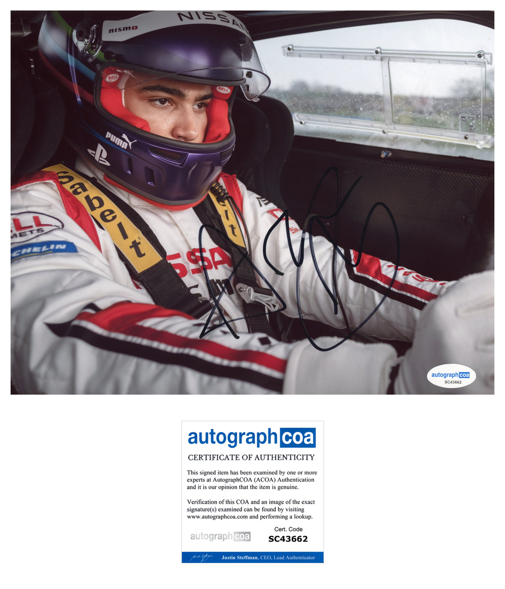 Archie Madekwe Gran Turismo Signed Autograph 8x10 Photo ACOA | Outlaw ...