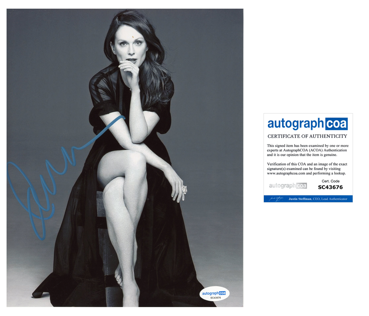 Julianne Moore Sexy Signed Autograph 8x10 Photo ACOA | Outlaw Hobbies ...