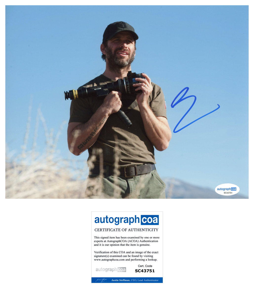 Zack Snyder Justice League Signed Autograph 8x10 Photo ACOA | Outlaw ...