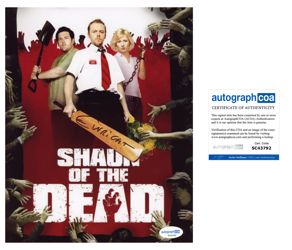 Edgar Wright Shaun of the Dead Signed Autograph 8x10 Photo ACOA ...
