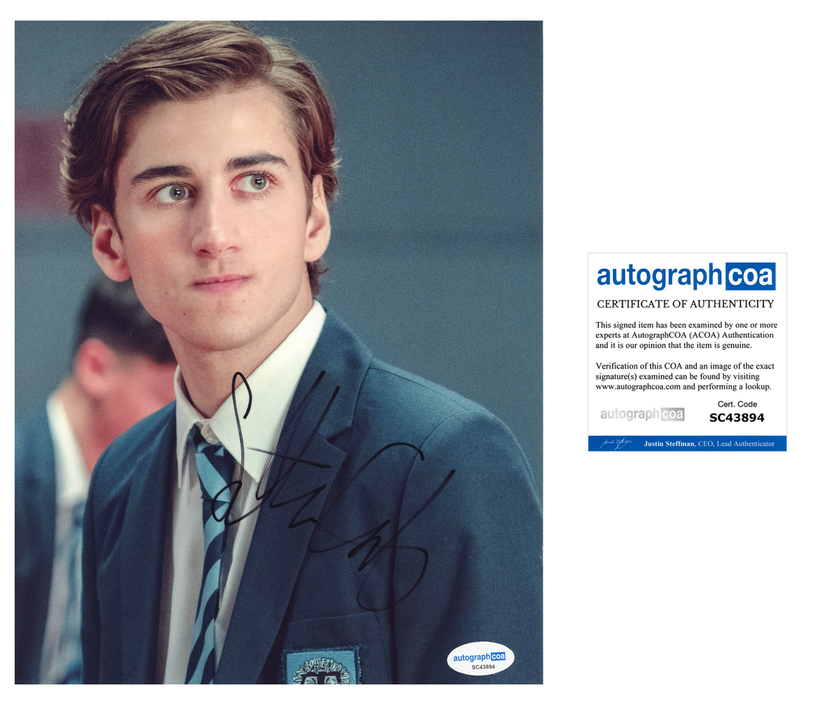 Sebastian Croft Heartstopper Signed Autograph 8x10 ACOA | Outlaw ...
