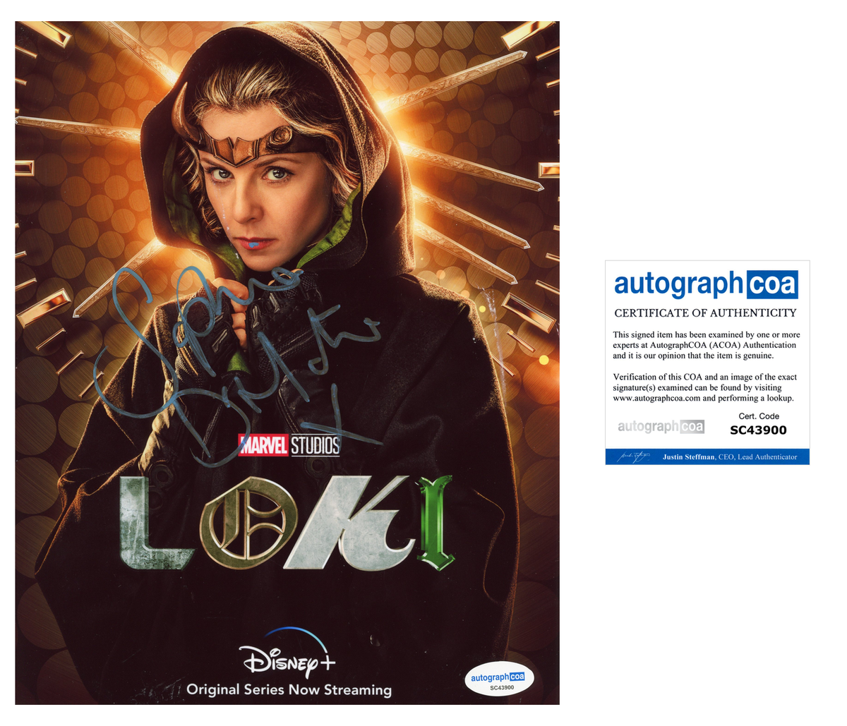 Sophia DiMartino Loki Signed Autograph 8x10 Photo ACOA | Outlaw Hobbies ...