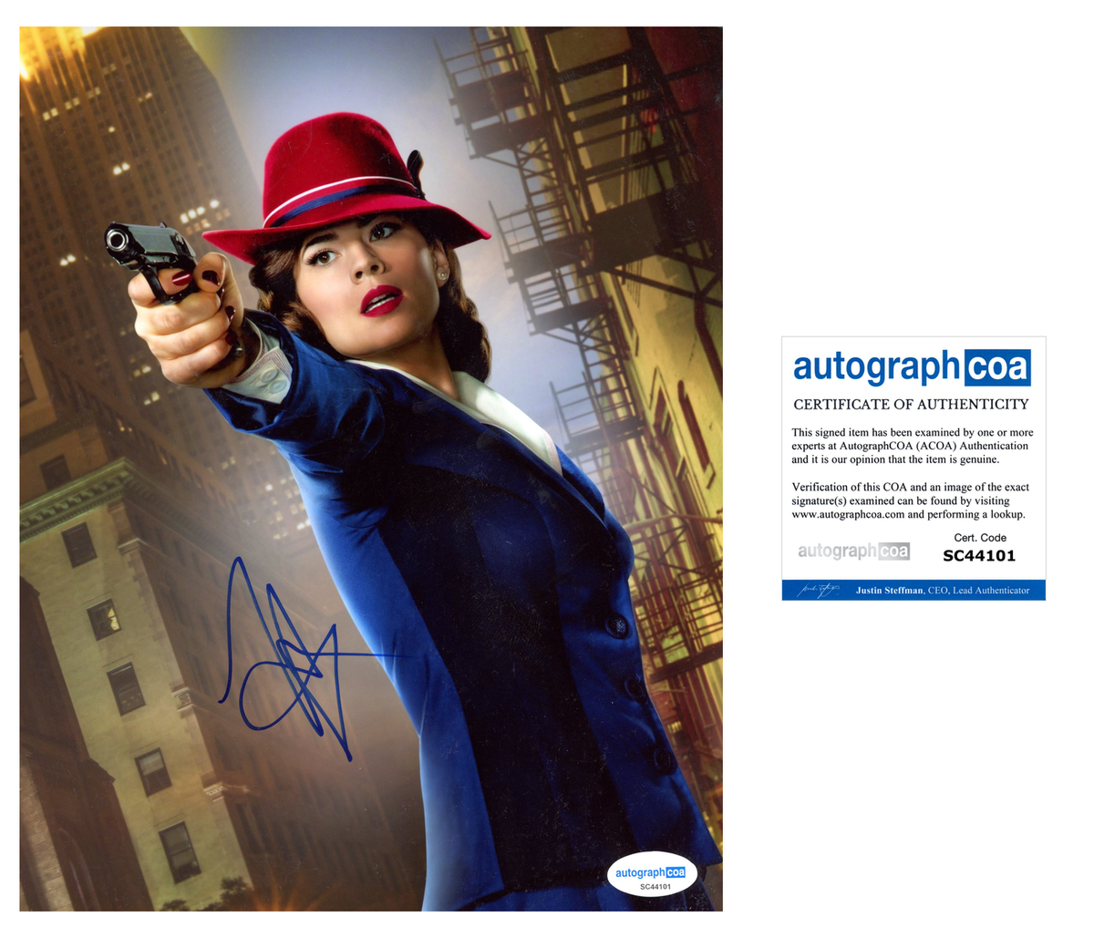 Hayley Atwell Agent Carter Signed Autograph 8x10 Photo ACOA | Outlaw ...