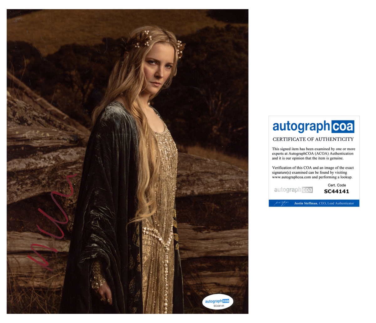 Morfydd Clark Rings of Power Signed Autograph 8x10 Photo ACOA | Outlaw ...