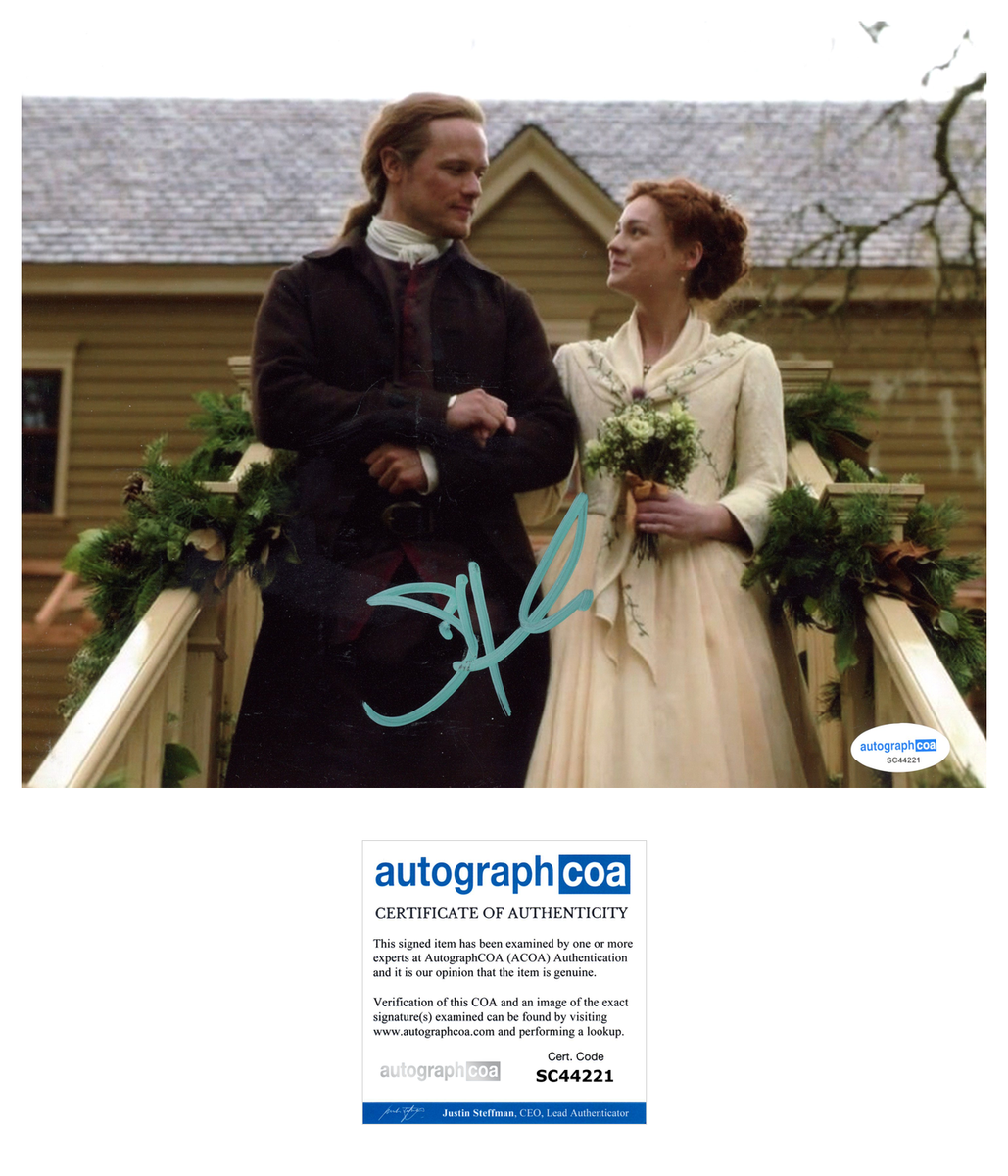 Sam Heughan Outlander Signed Autograph 8x10 Photo ACOA | Outlaw Hobbies ...